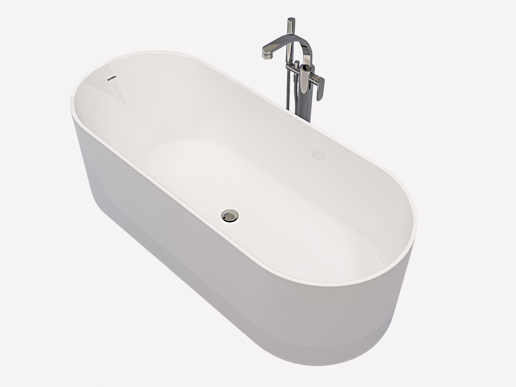 Vasca da bagno ovale in Pietraluce® OVAL By Ceramica Flaminia
