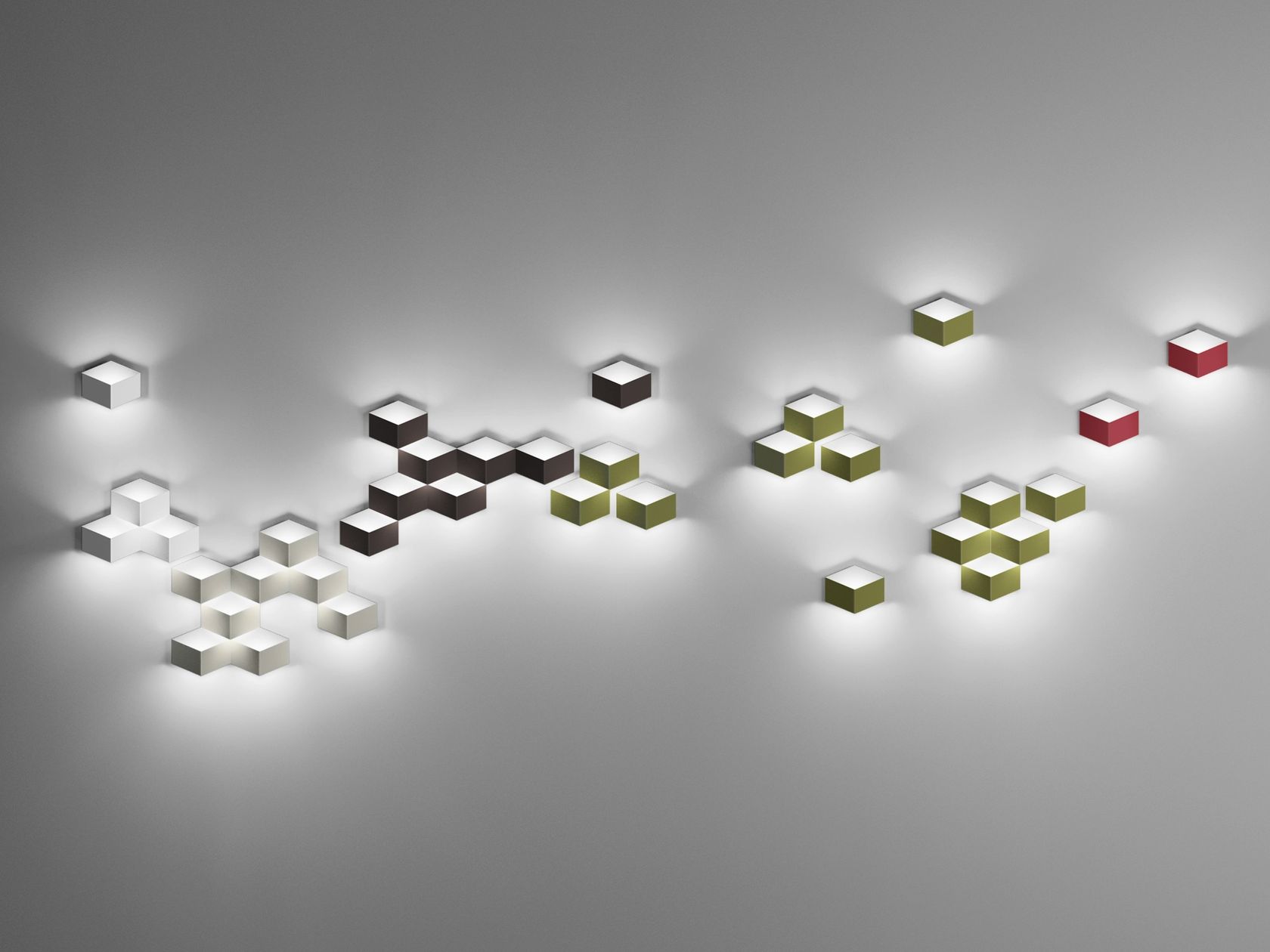 FOLD SURFACE wall light LED By Vibia design Arik Levy