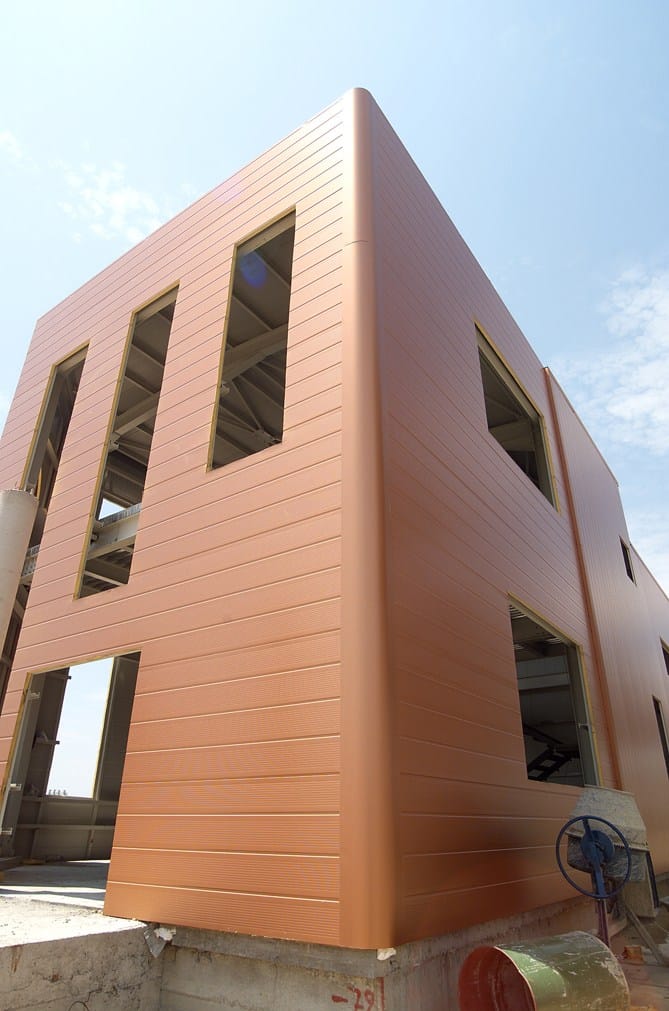 Painel metálico isotérmico para fachada TERMOPARETI® TPG/C-ST By ELCOM SYSTEM