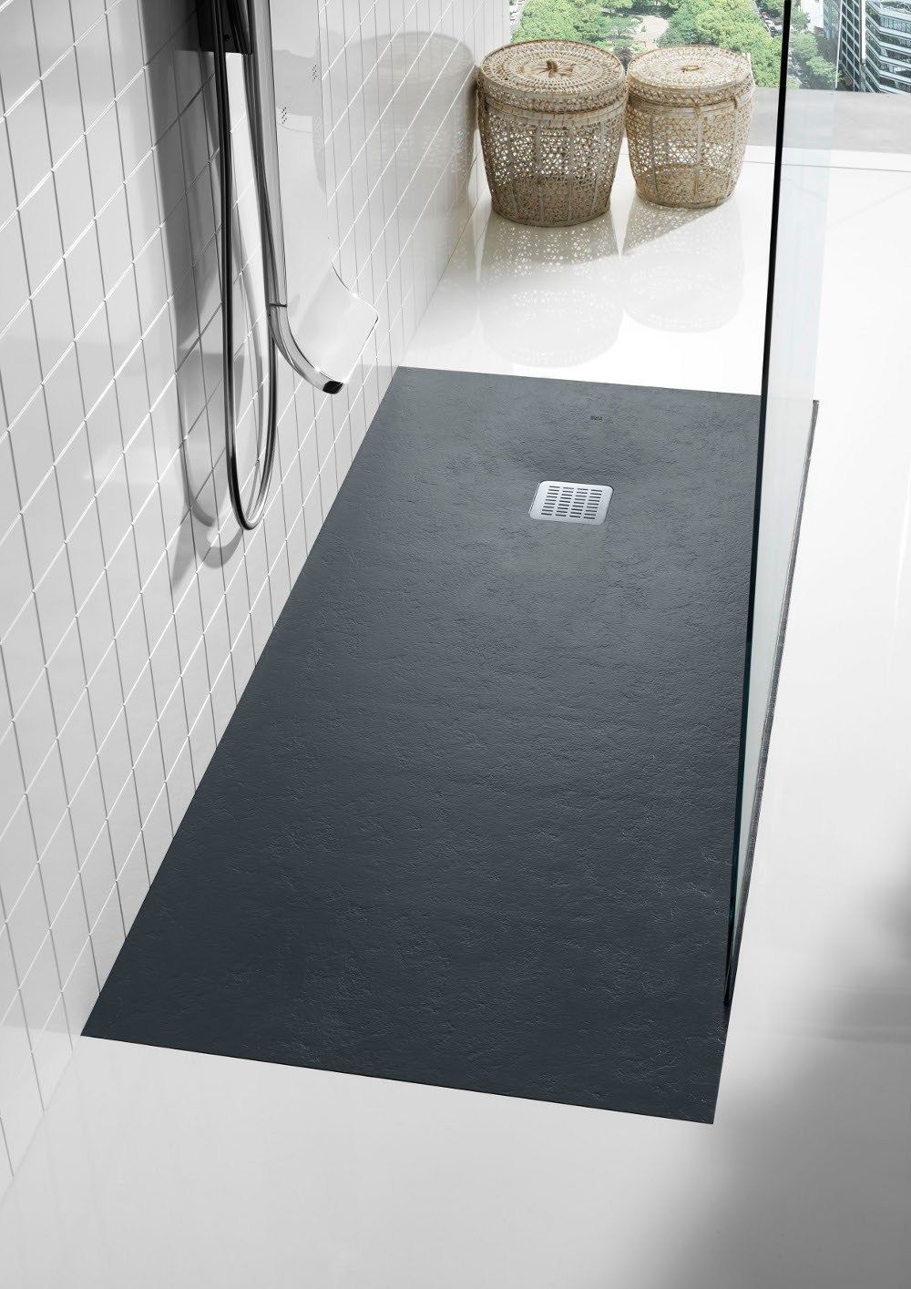 Rectangular Stonex® shower tray TERRAN By ROCA SANITARIO