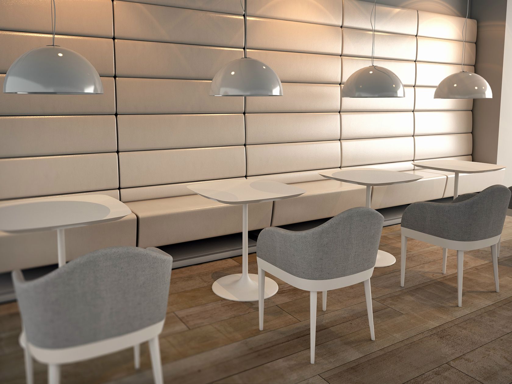 SCOOP COLLECTION banquette pour bar et restaurant By ALMA DESIGN