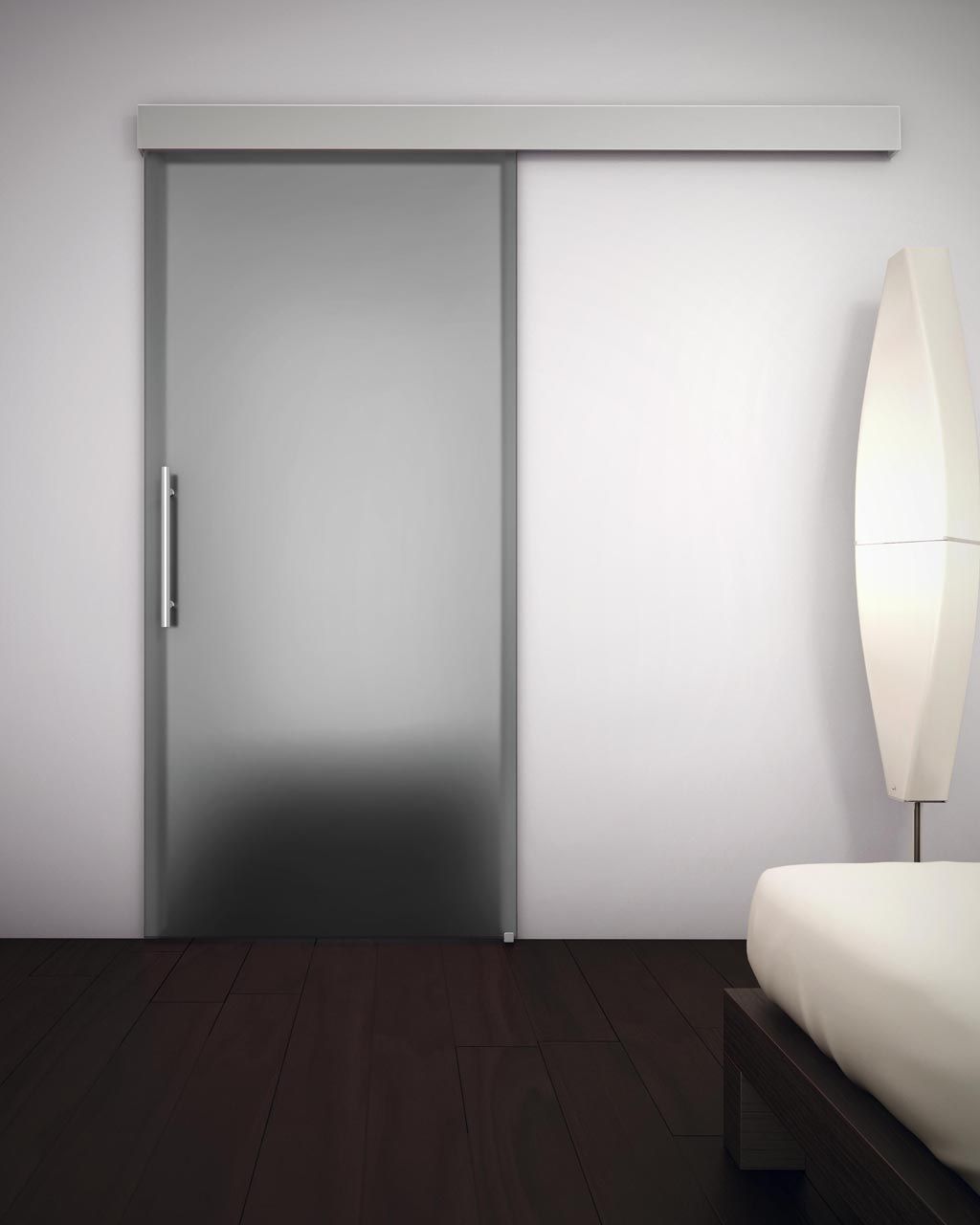 Glass sliding door with pelmet SINTHESY LIGHT By FOA