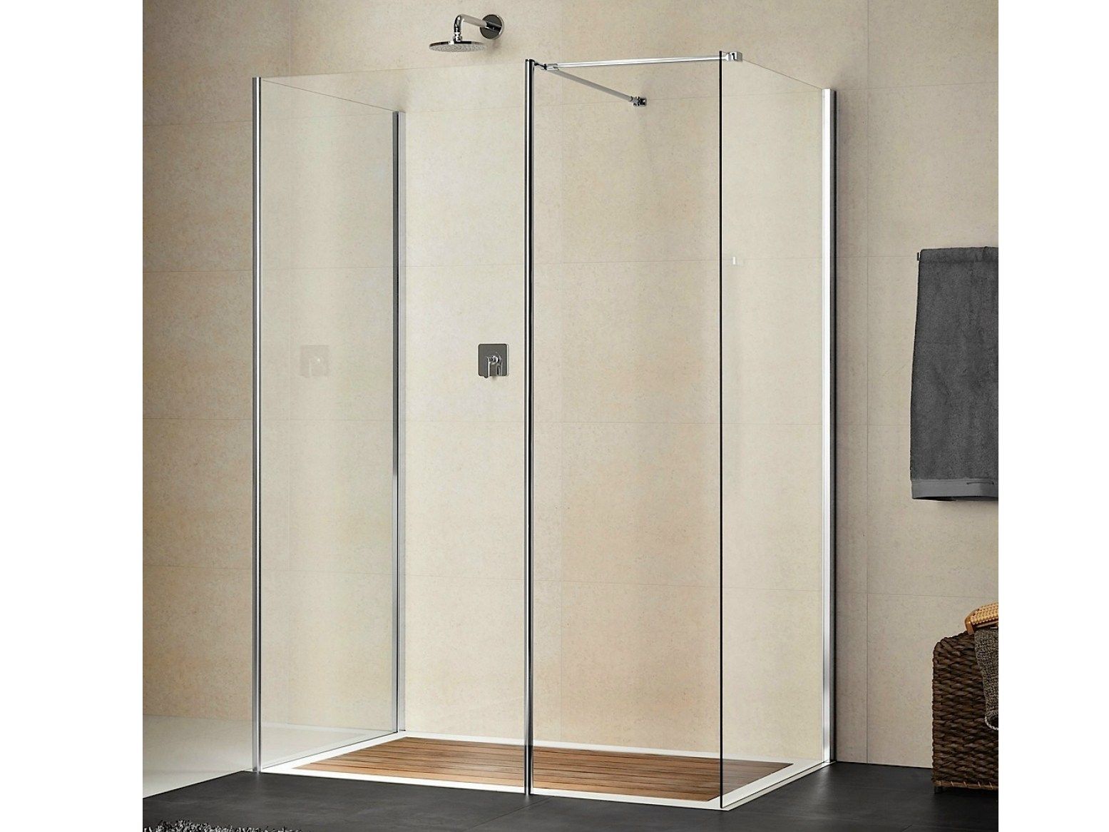 Box doccia rettangolare in cristallo LIBERO 4000 By Duka