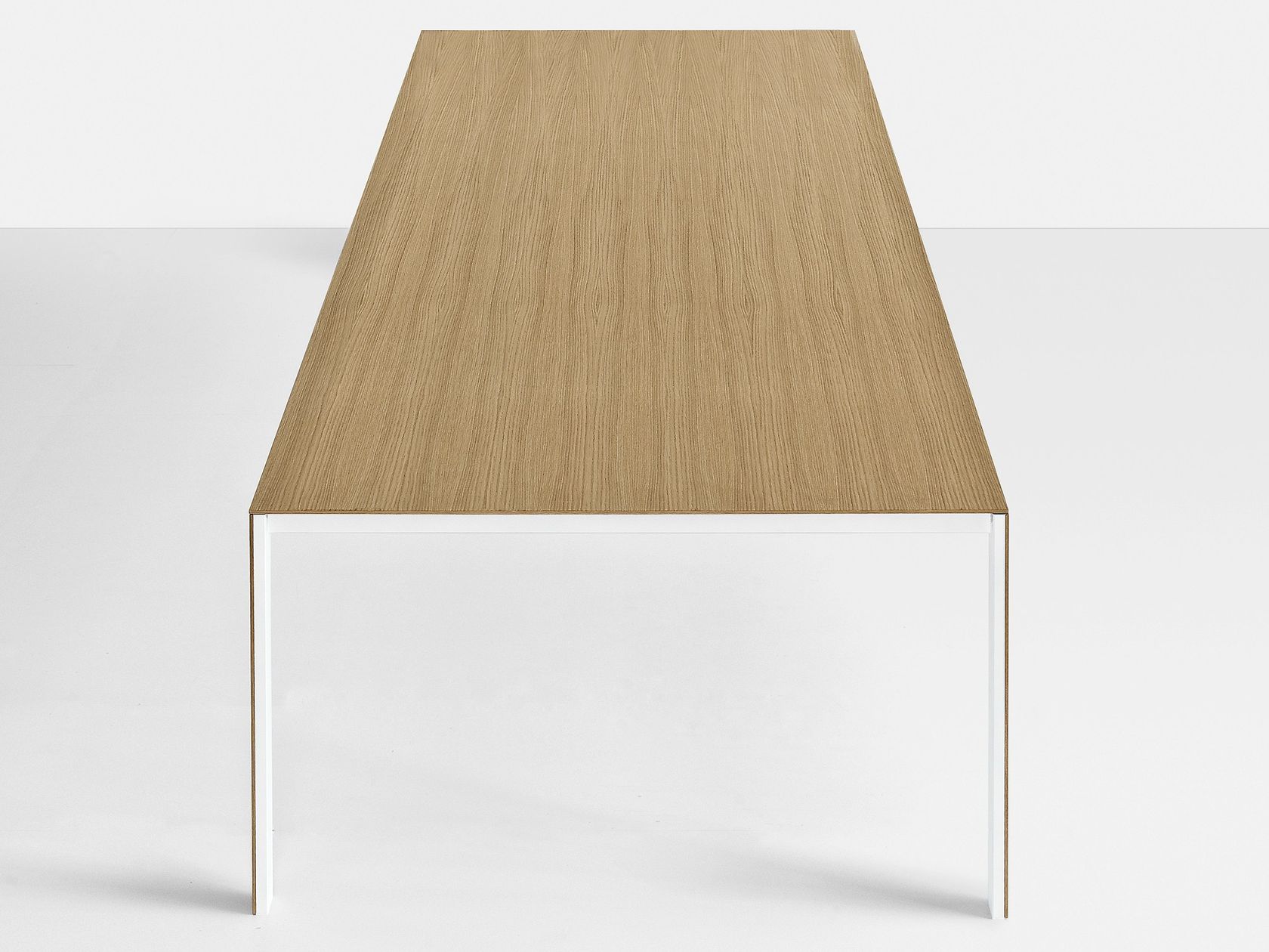 Rectangular wooden table THIN-K WOOD By Kristalia design Luciano Bertoncini