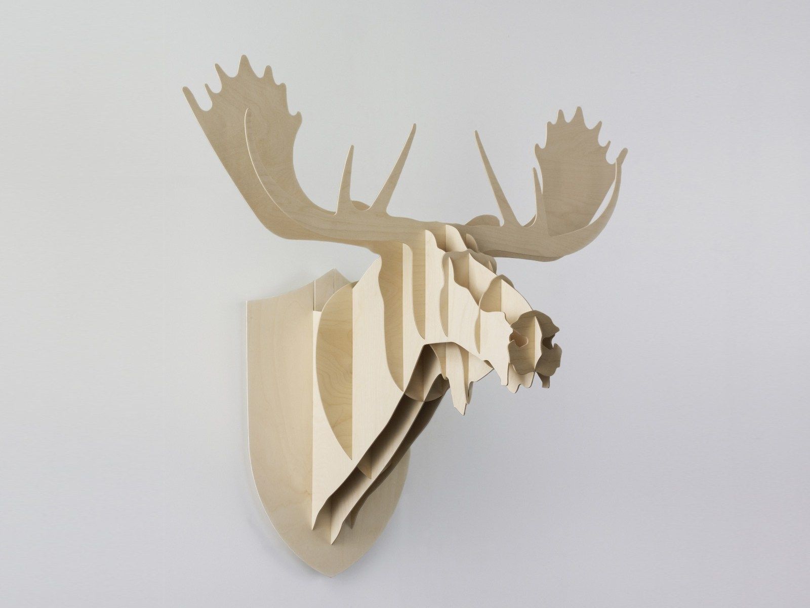 Wooden wall decor item MOOSE By Moustache design Big-Game
