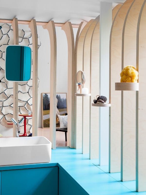 Beech wall shelf BALCON By Moustache design Inga Sempé