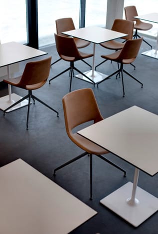 DIZZIE H 74 Square table By Arper | design Lievore Altherr Molina