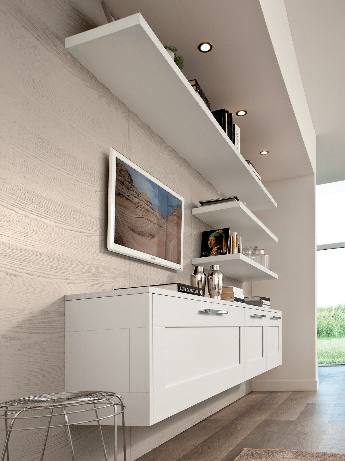 GALLERY Wall-mounted ash storage wall By Cucine Lube | design Studio ...