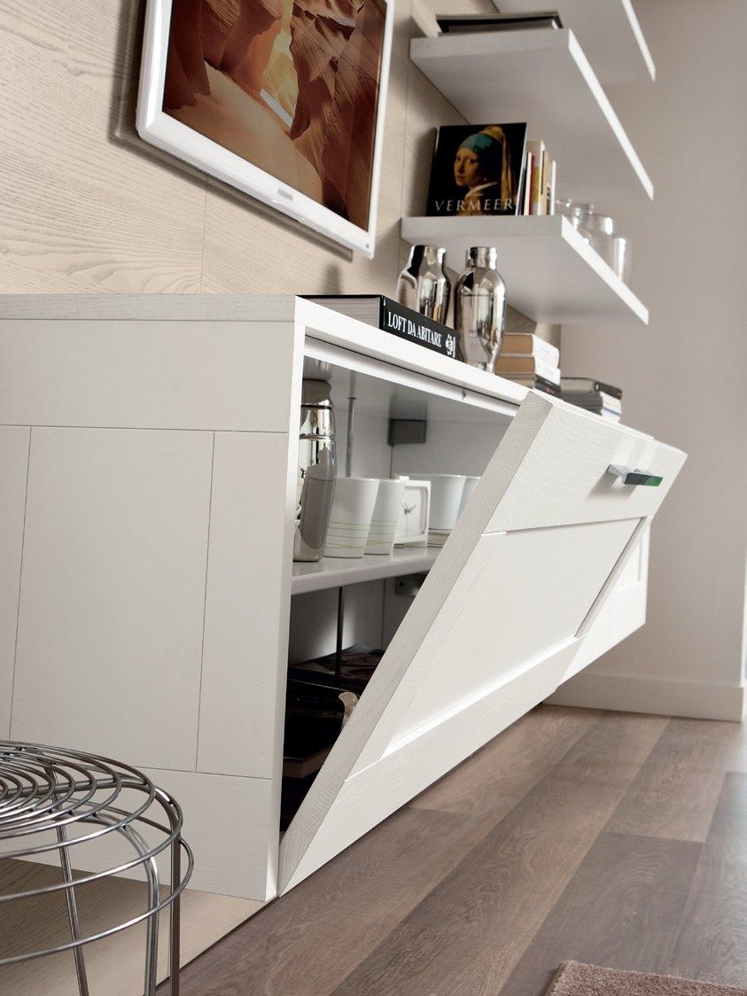 GALLERY Wall-mounted ash storage wall By Cucine Lube | design Studio ...