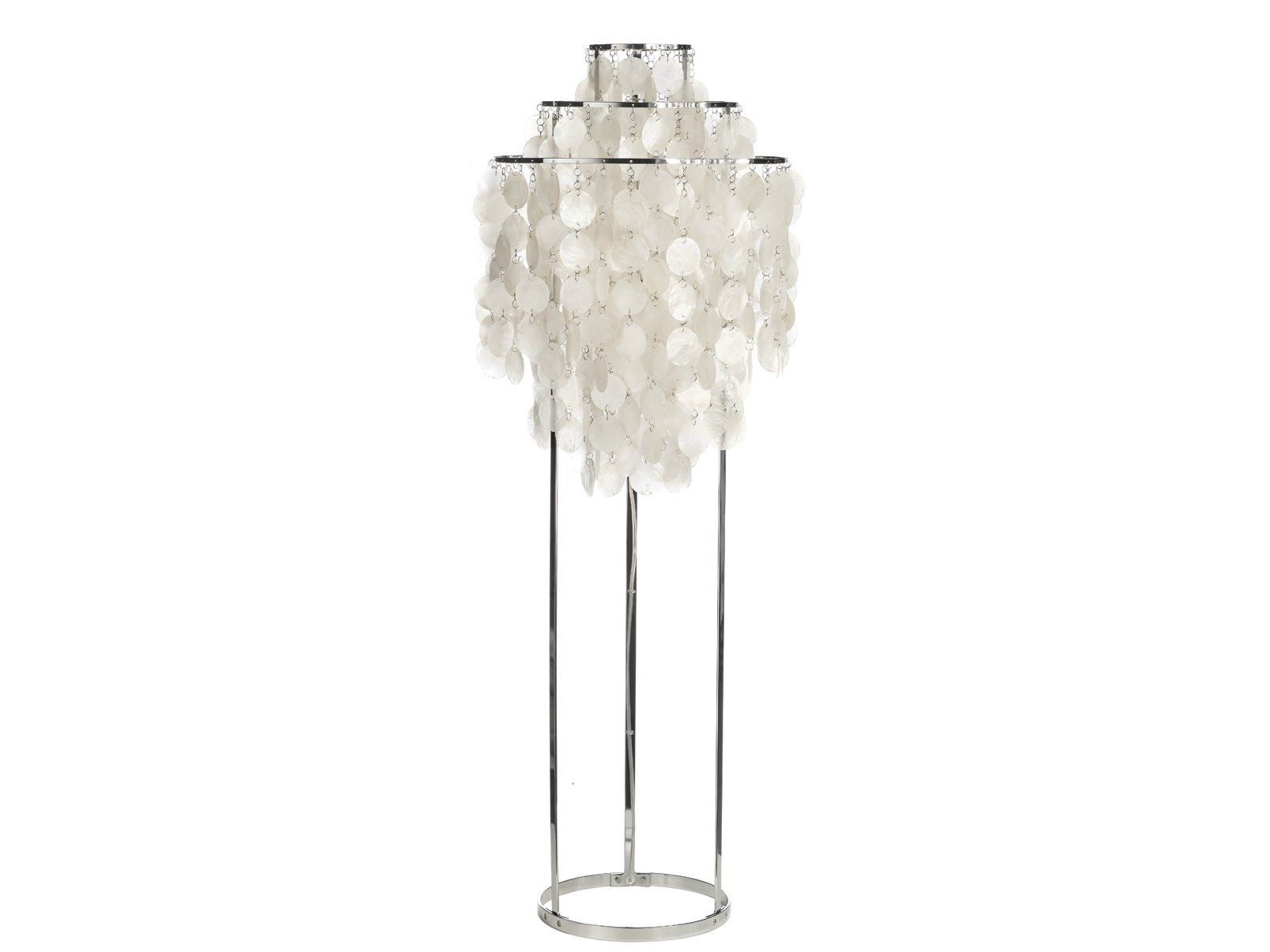 Mother of pearl floor lamp FUN 1STM By Verpan design Verner Panton