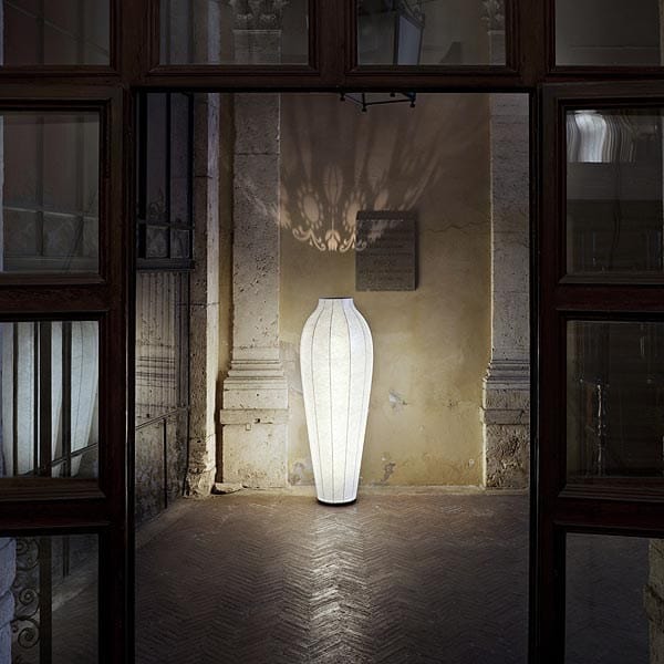 Cocoon resin floor lamp CHRYSALIS By FLOS design Marcel Wanders