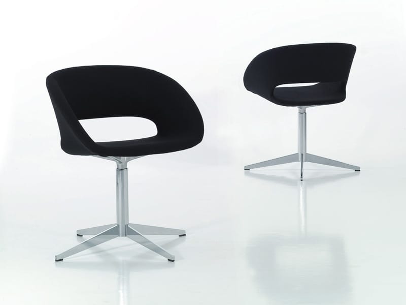 CONCH | Chair with 4-spoke base By Porro design Decoma Design