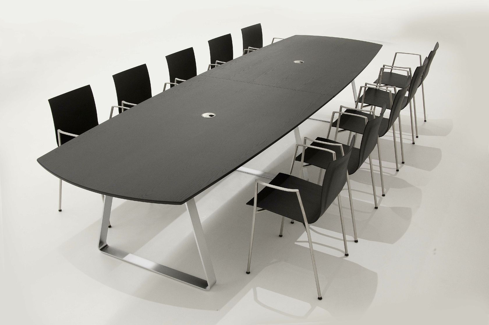Rectangular multi-layer wood meeting table MUTKA By Lapalma design ...