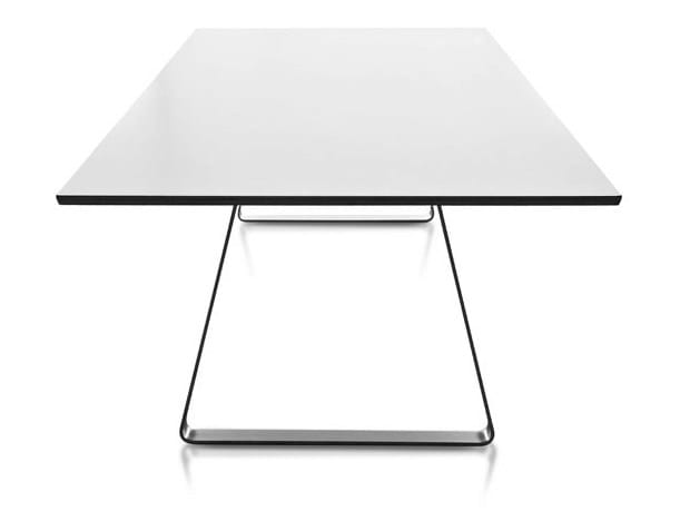 Rectangular multi-layer wood meeting table MUTKA By Lapalma design ...