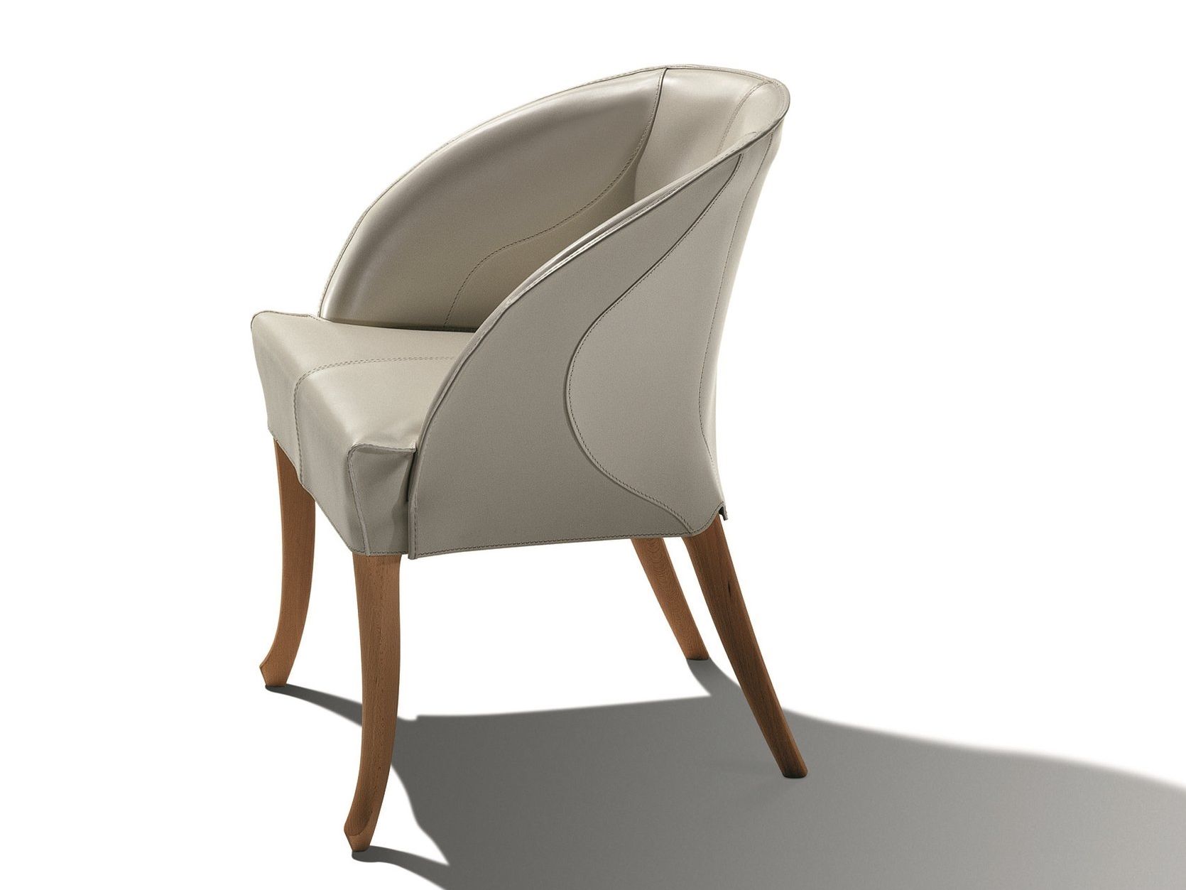 PROGETTI Tanned leather easy chair By Giorgetti