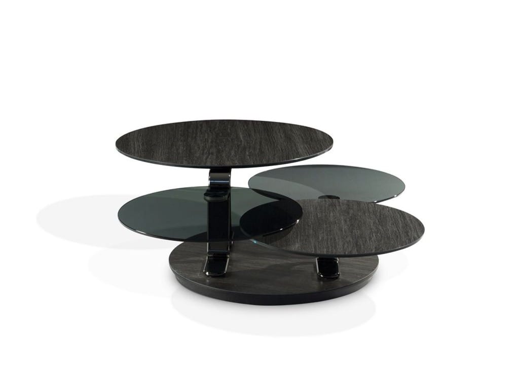 QUARTET Table basse ronde en vitrocéramique By Roche Bobois | design ...