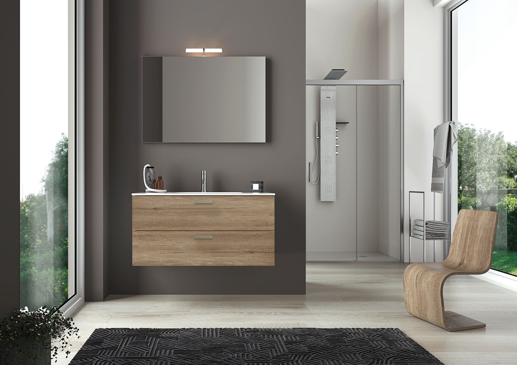 QUB02 Vanity unit By Gruppo Geromin