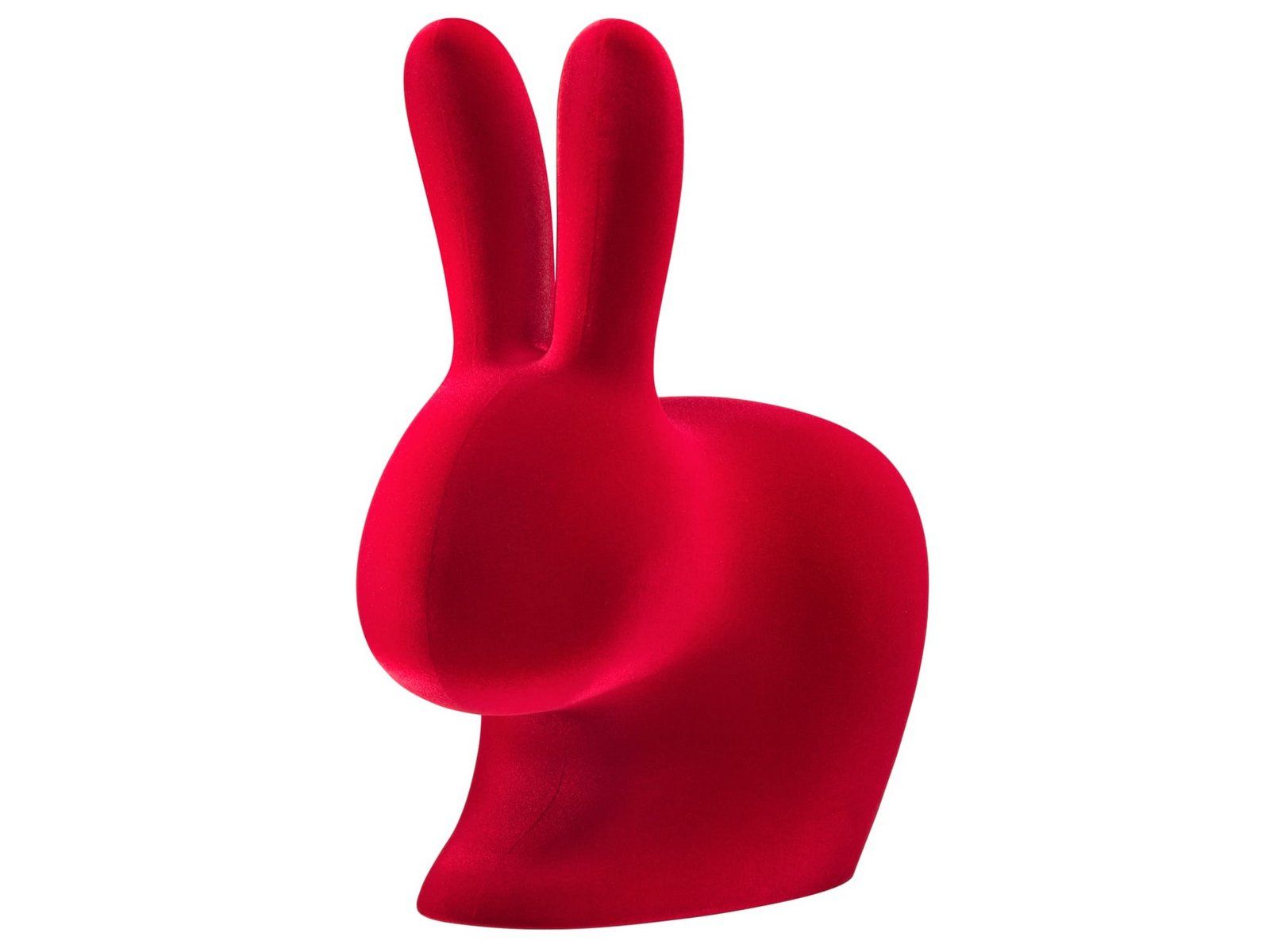 RABBIT CHAIR VELVET Chair By Qeeboo | design Stefano Giovannoni