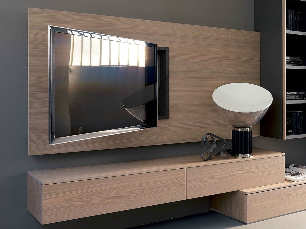 Wall-mounted TV cabinet RACK WIDE By Fimar
