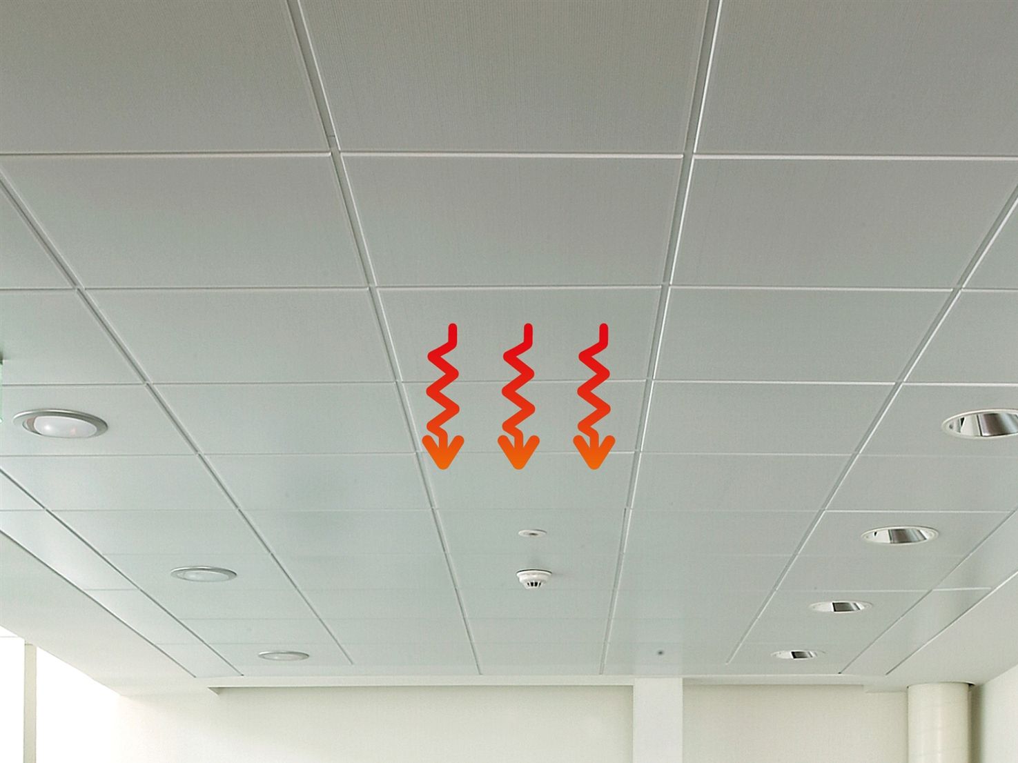 RADIANT Radiant ceiling panel By CBI Europe