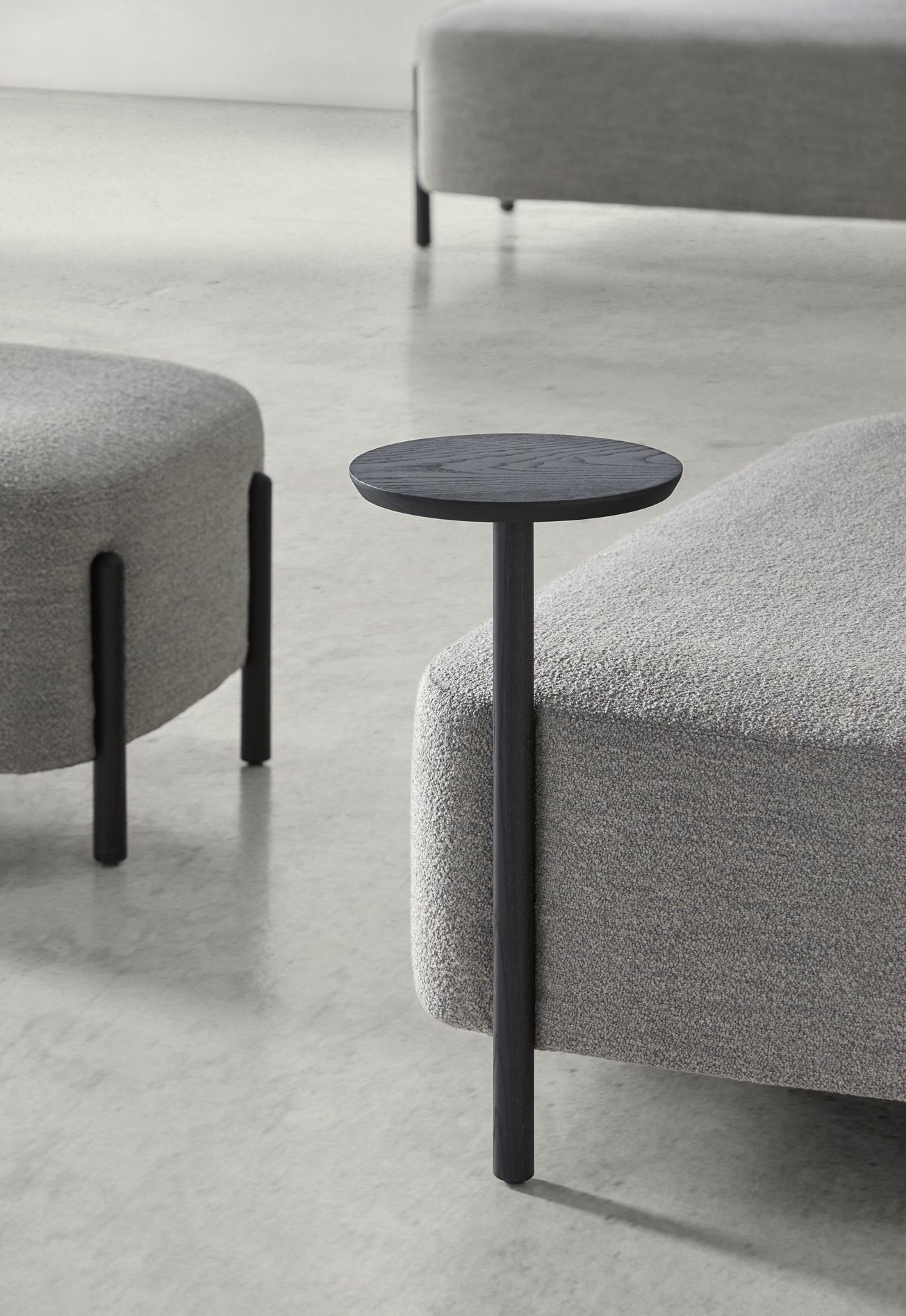 RC WOOD Upholstered fabric bench By Blasco&Vila | design Francesc Rifé