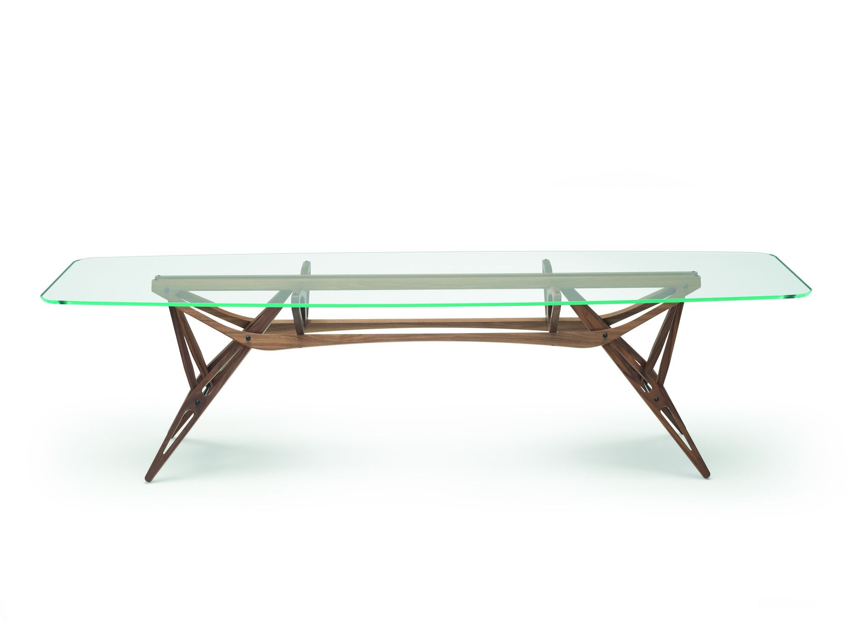 Crystal table REALE CM 2320 Carlo Mollino CM 2020 Collection By Zanotta ...