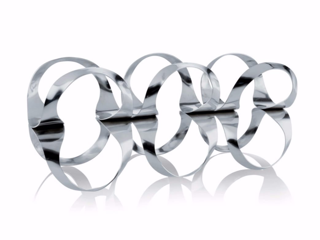 RIBBON | Stainless steel bottle rack By Alessi design UNStudio