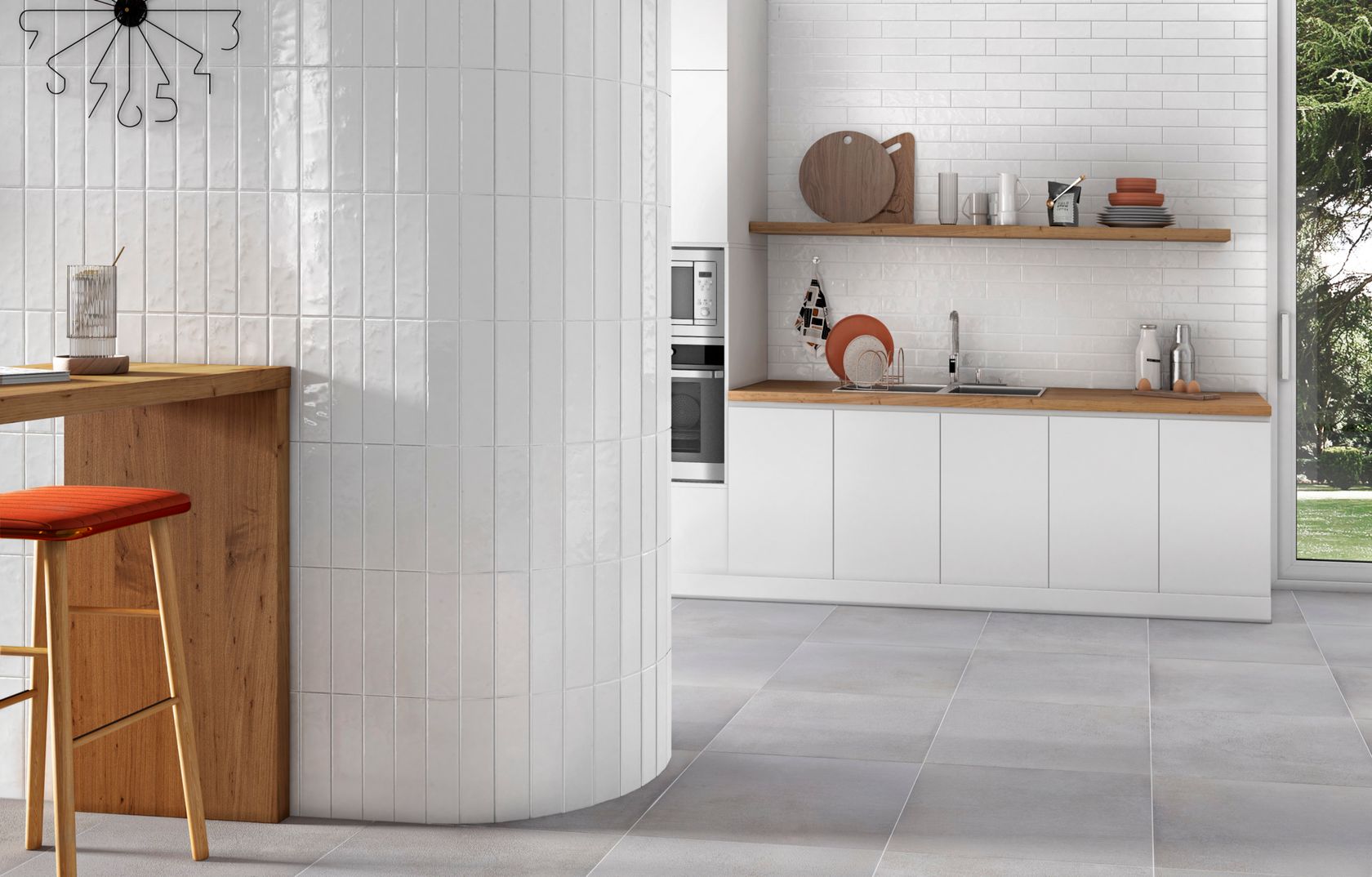 RITMO Indoor white-paste wall tiles By RECER