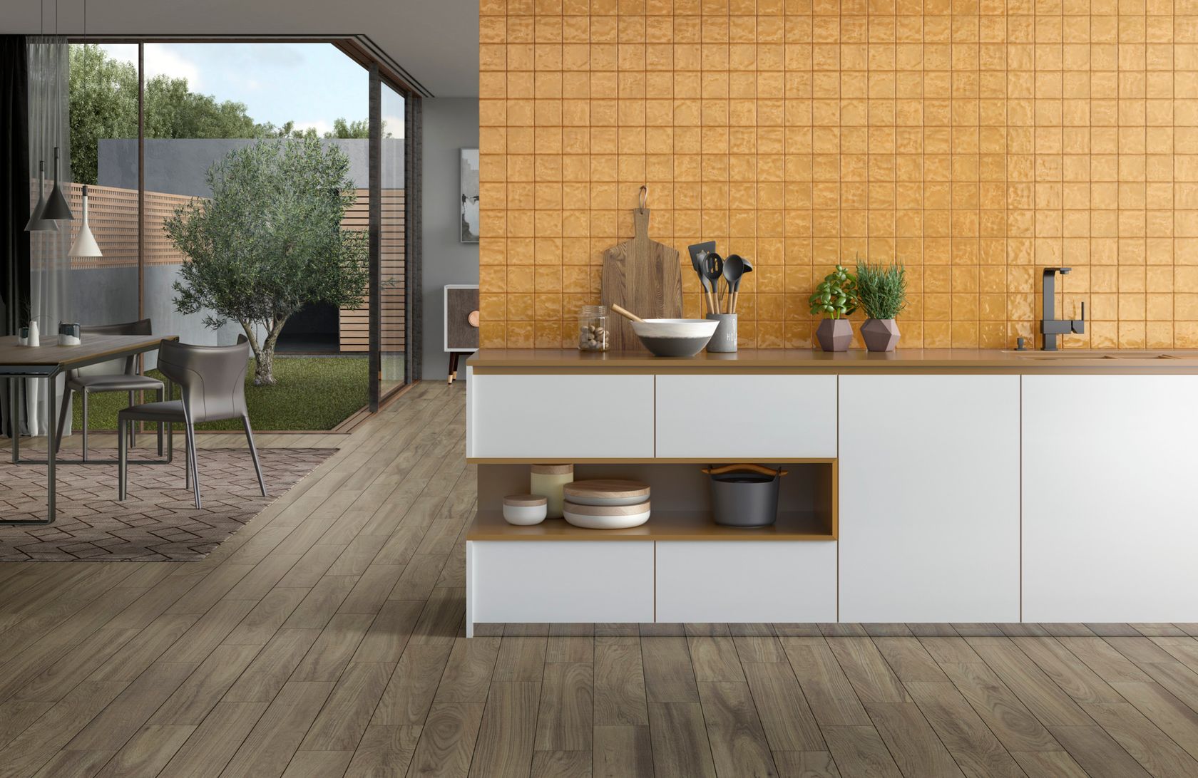 RITMO Rivestimento in ceramica a pasta bianca per interni By RECER