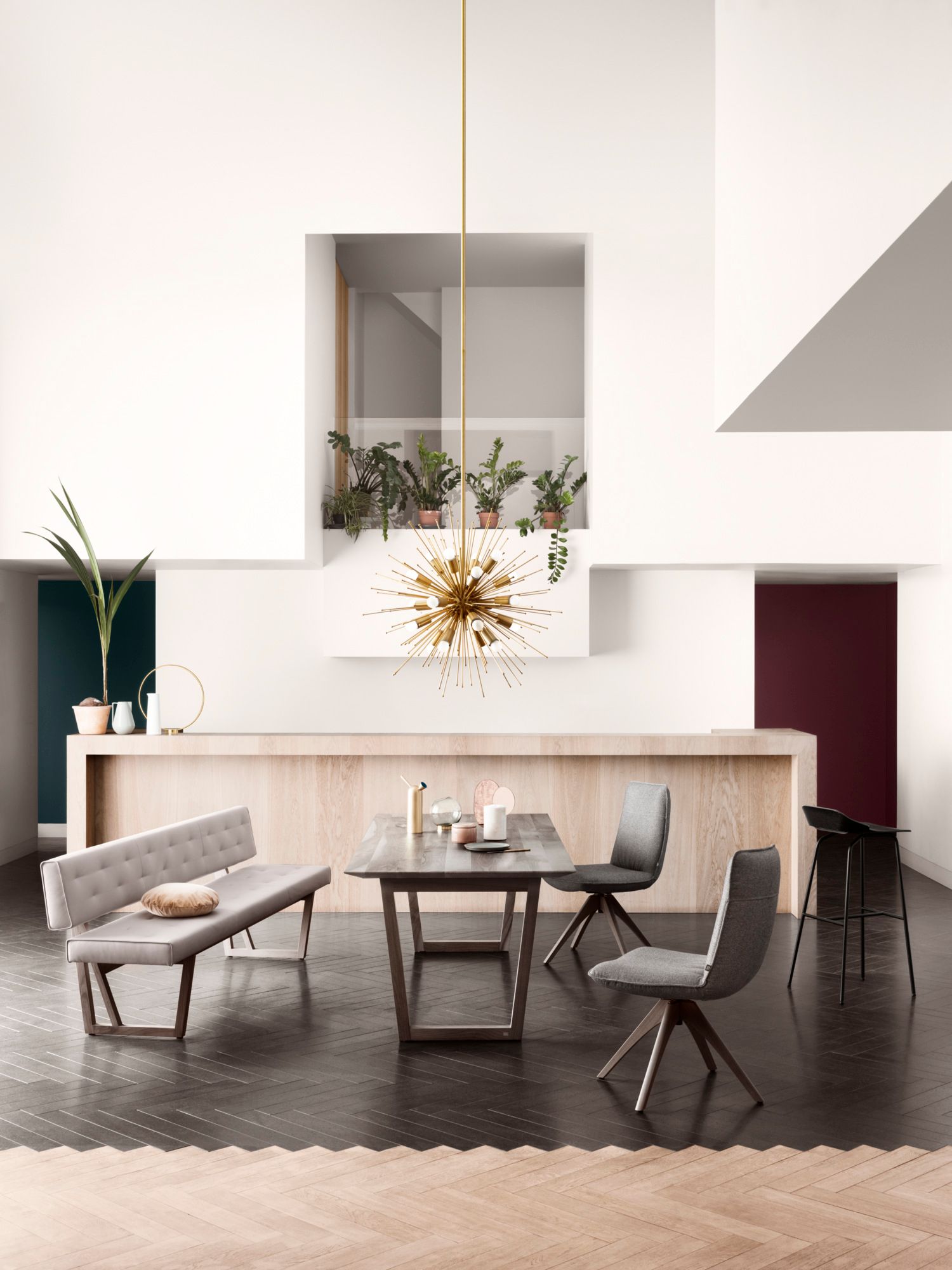 ROLF BENZ 624 | Fabric bench By Rolf Benz design BECK DESIGN