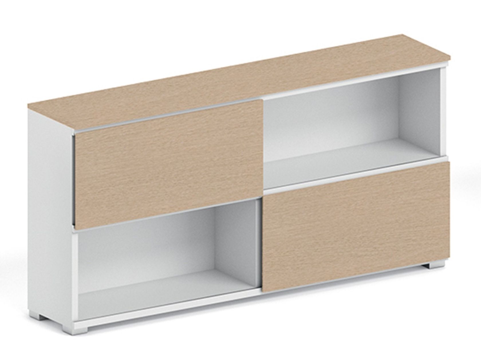 ROMA | Low office storage unit Melamine office storage unit / office ...