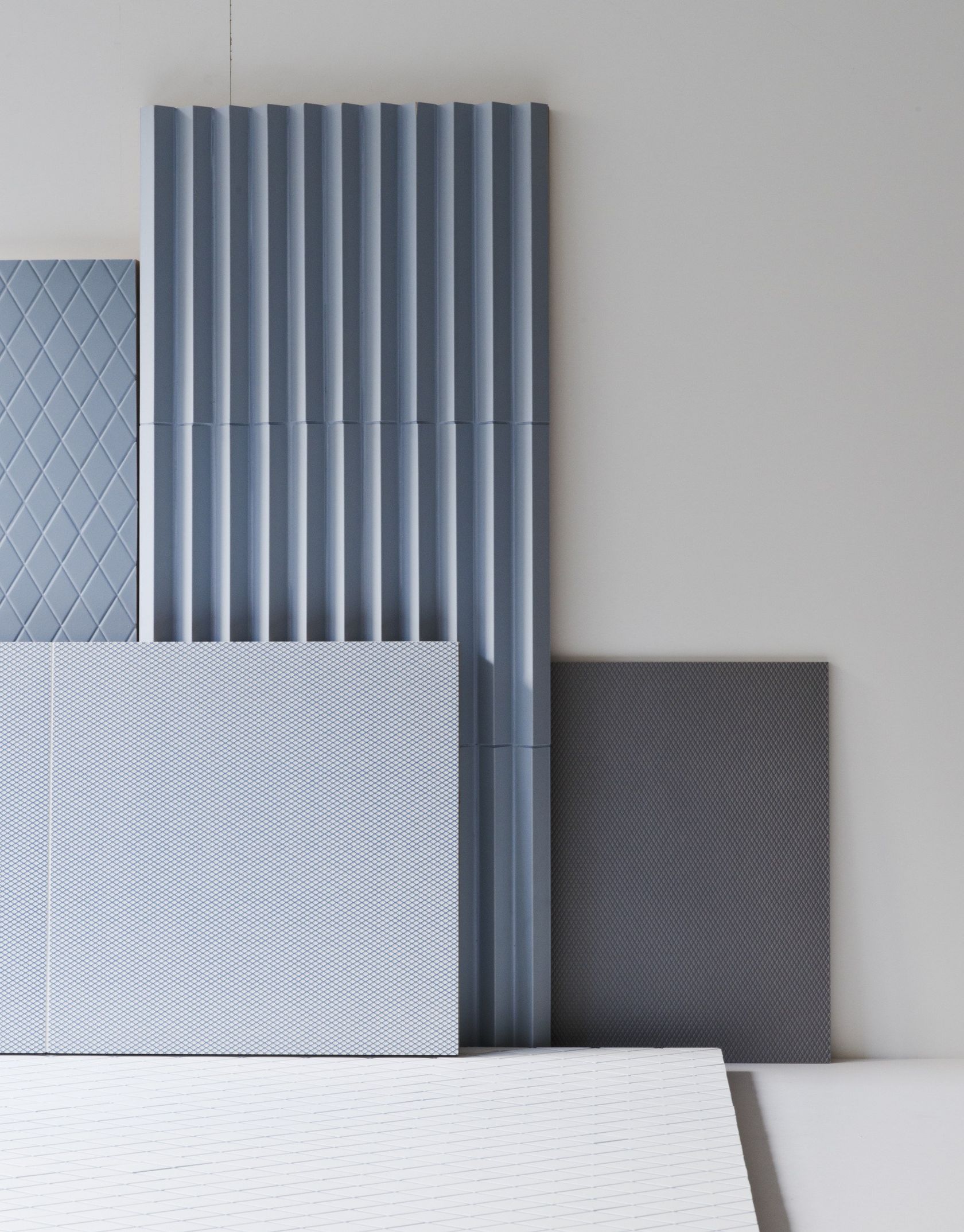 ROMBINI TRIANGLE BLU Porcelain stoneware 3D Wall Cladding By Mutina ...