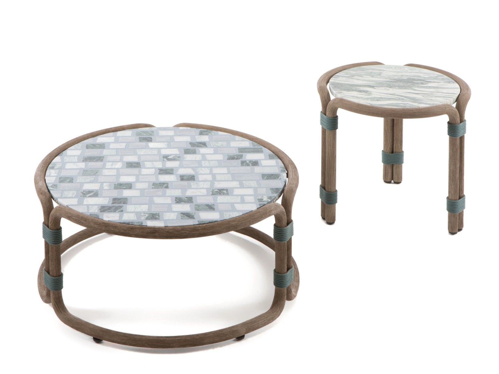 ROTIN | Round coffee table Rotin Collection By Ethimo design Studio ...