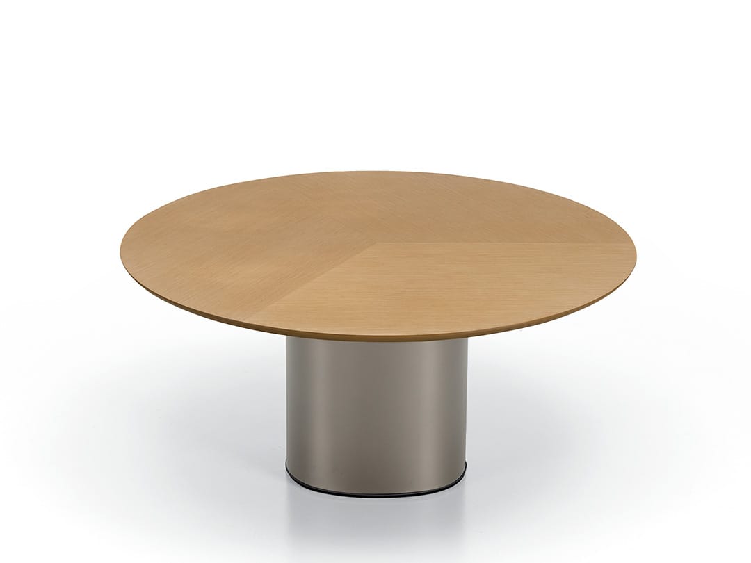 HOLO PILLAR Round dining table By Kristalia | design Kensaku Oshiro