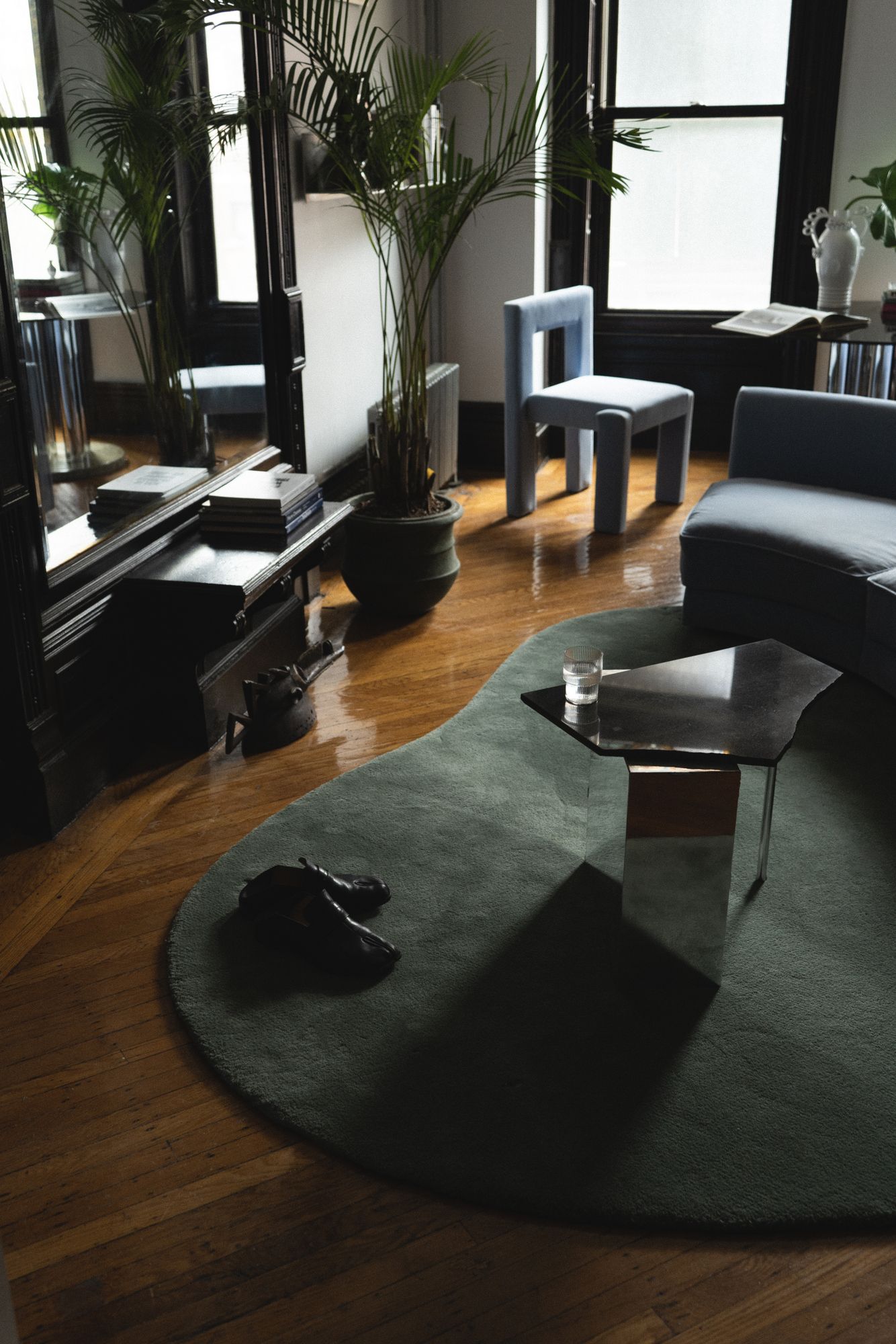 PUDDLE Custom handmade merino wool rug By TRNK