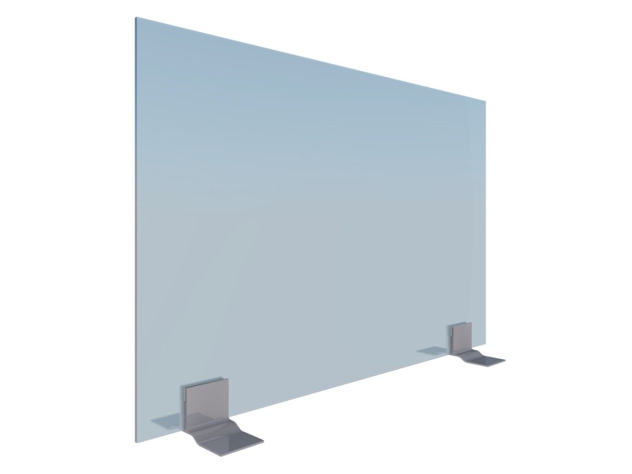 Glass desktop barrier SAFE DESK By ALUVETRO