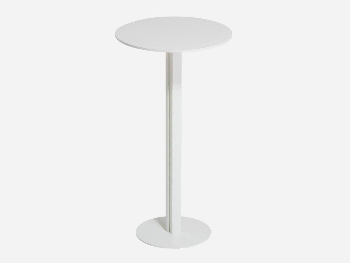SANDWICH | Table Round powder coated steel high table By Vergés ...