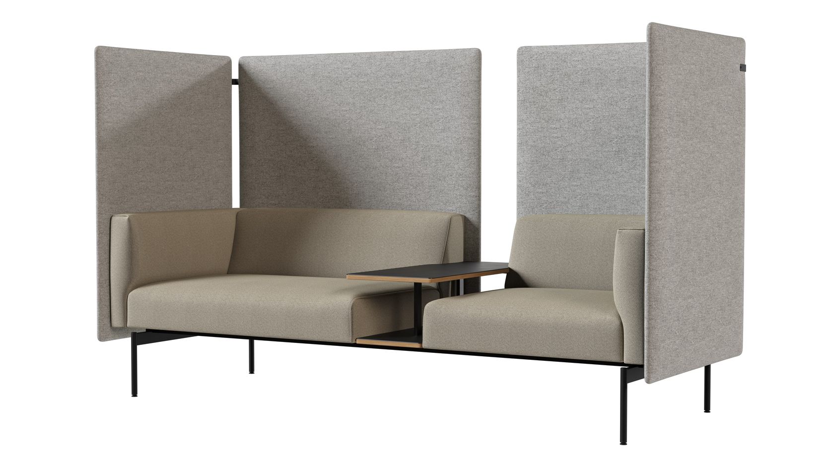 SANS Sectional high-back fabric sofa By Intuit by Softrend | design ...