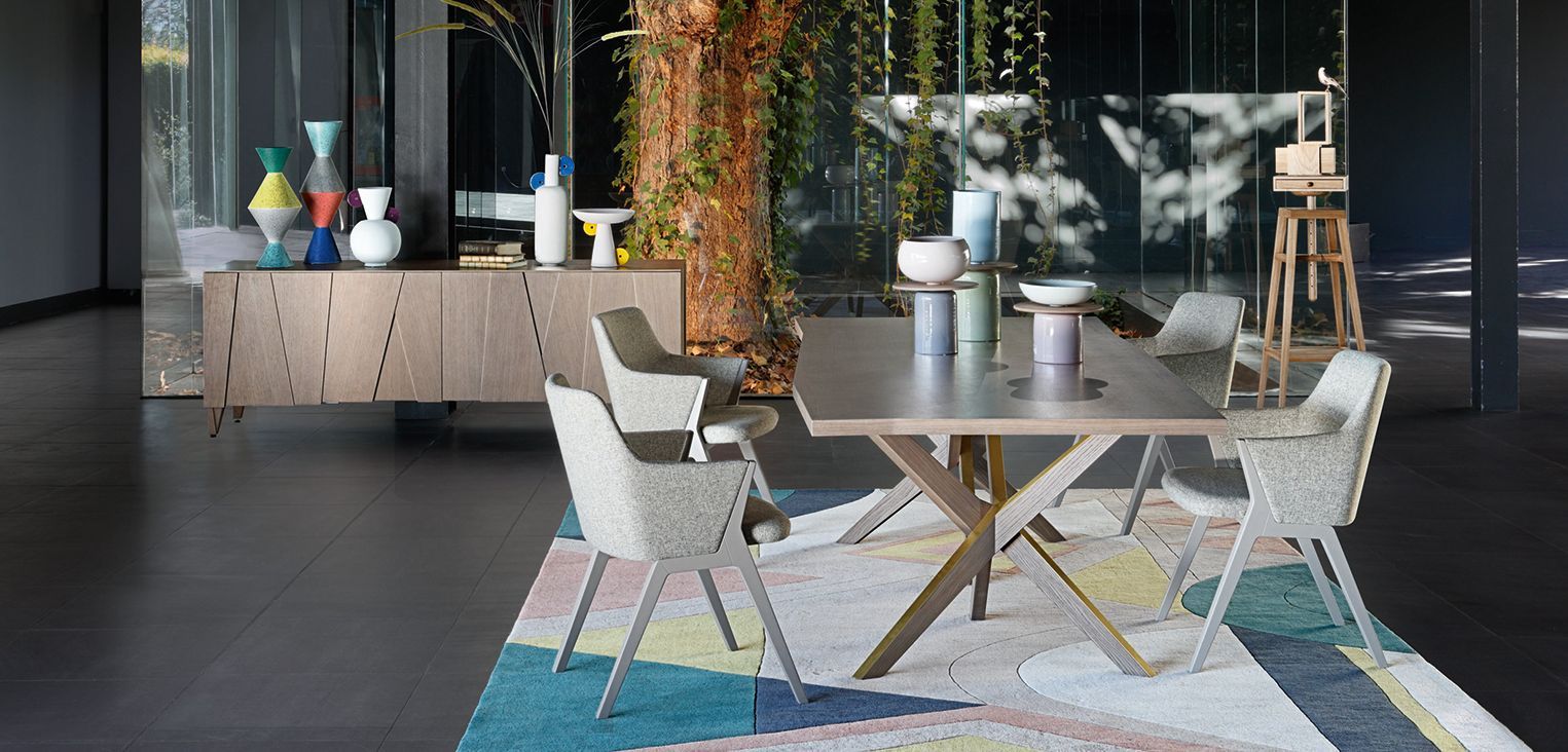 Wooden sideboard with sliding doors SCALA By Roche Bobois design Bina ...