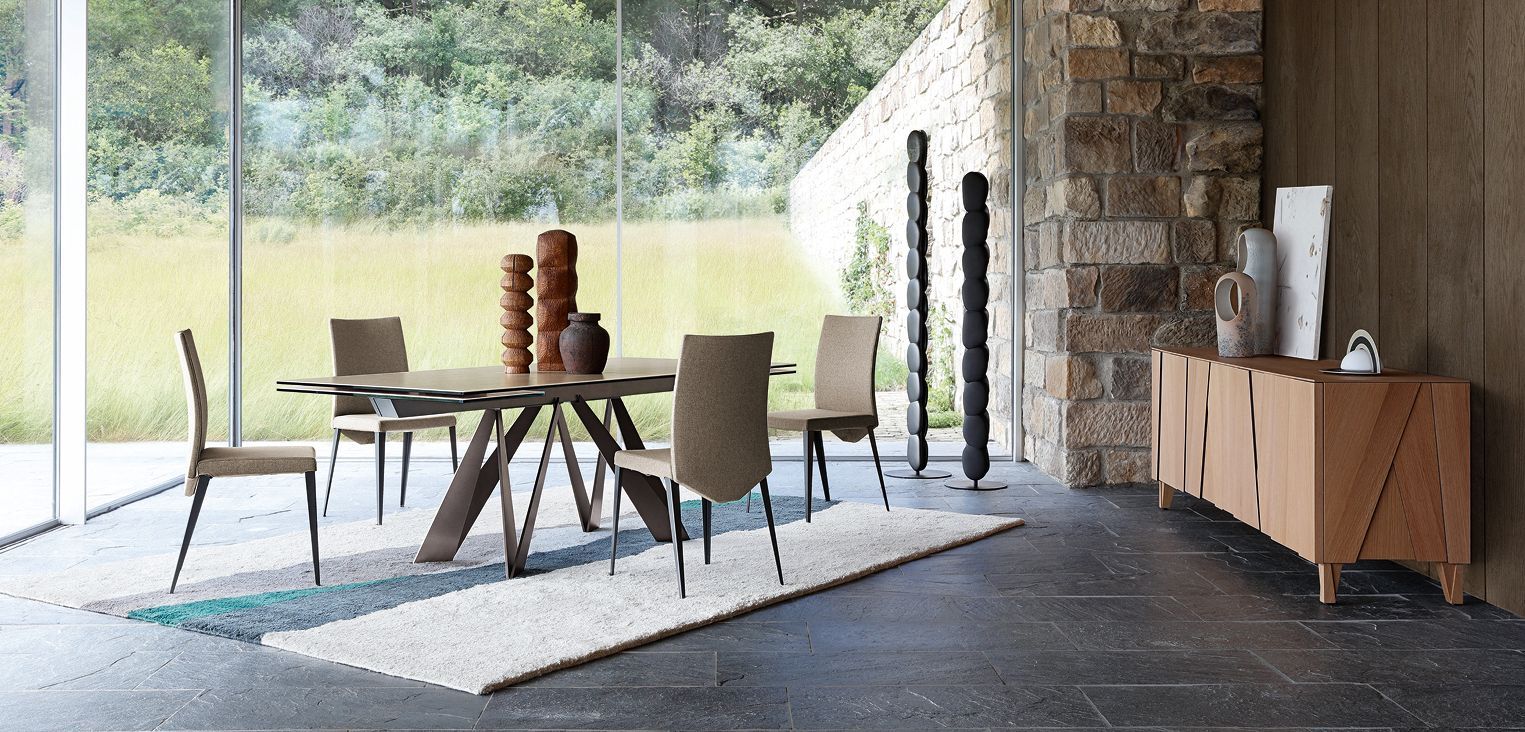 Wooden sideboard with sliding doors SCALA By Roche Bobois design Bina ...