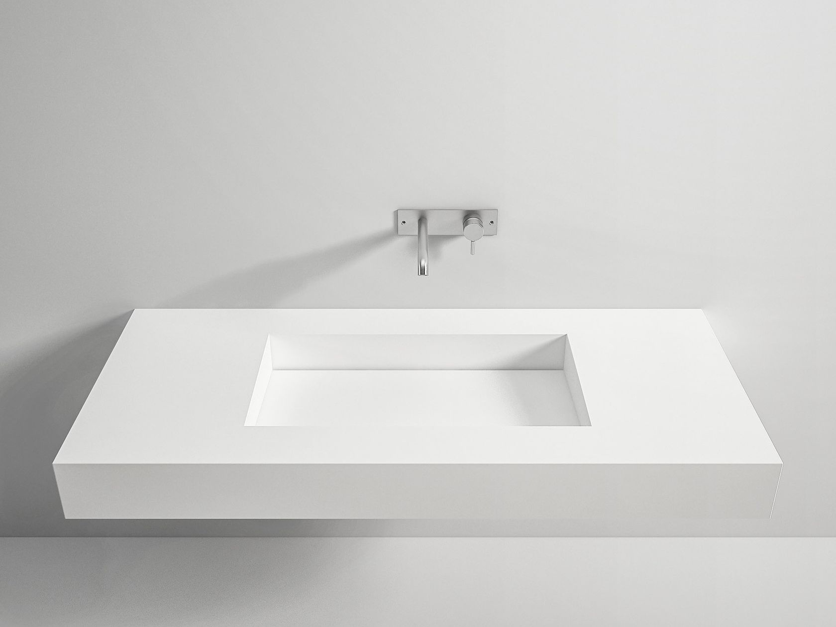 SCIVOLO | Corian® washbasin Unico Collection By Rexa Design