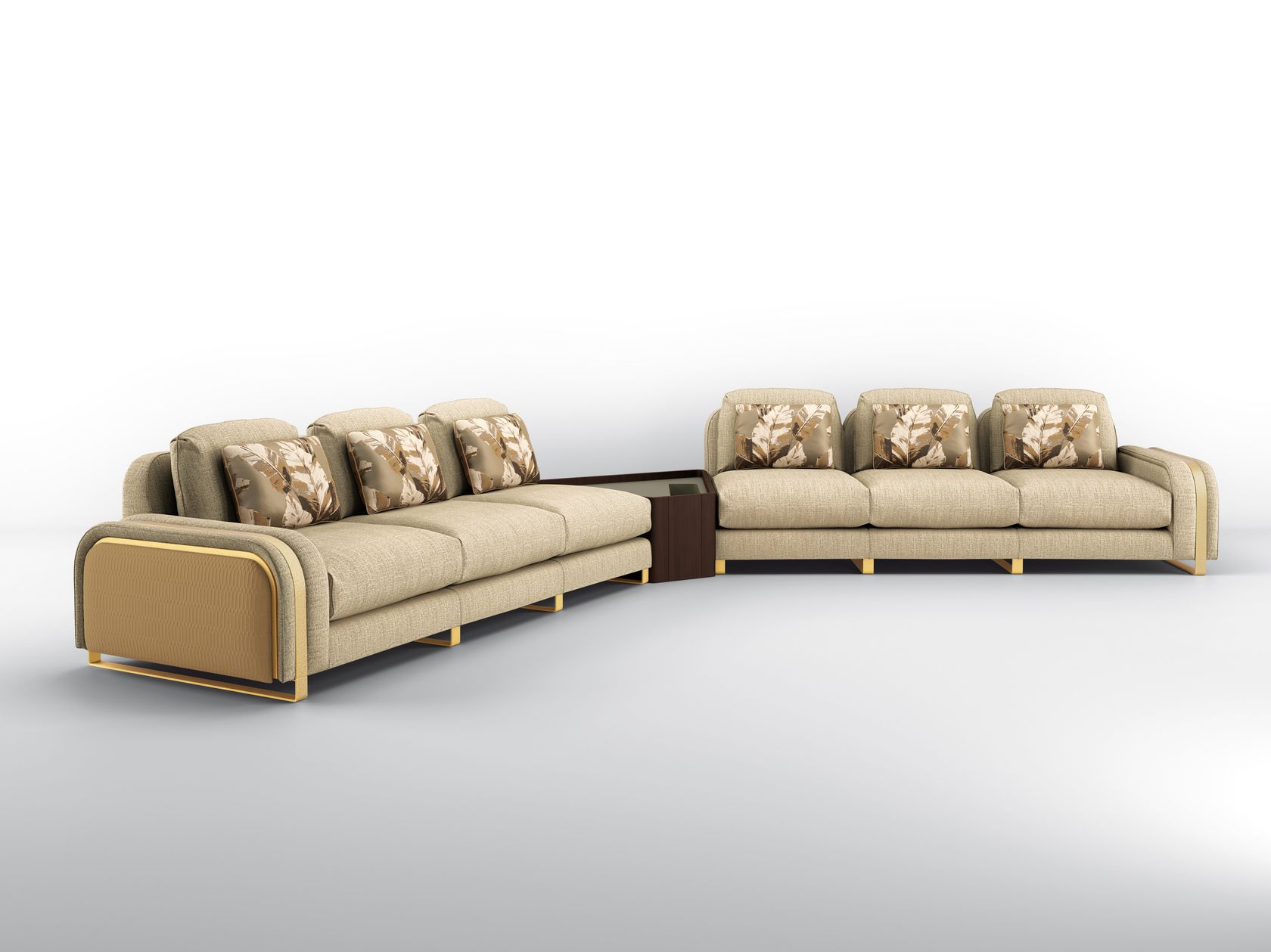 WAVE | Sectional sofa Wave Collection By BRUNO ZAMPA