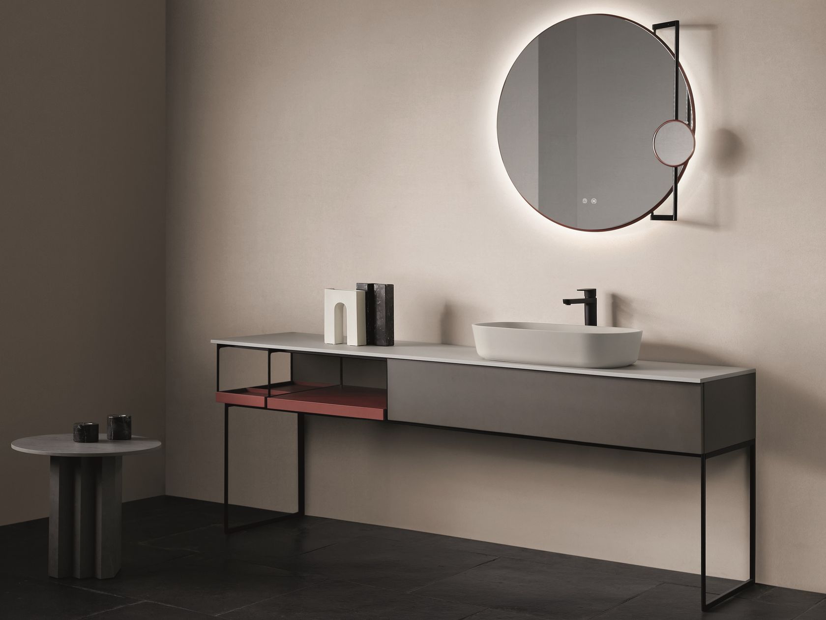 SEN Mobile lavabo da terra singolo By Fiora | design Mario Ruiz