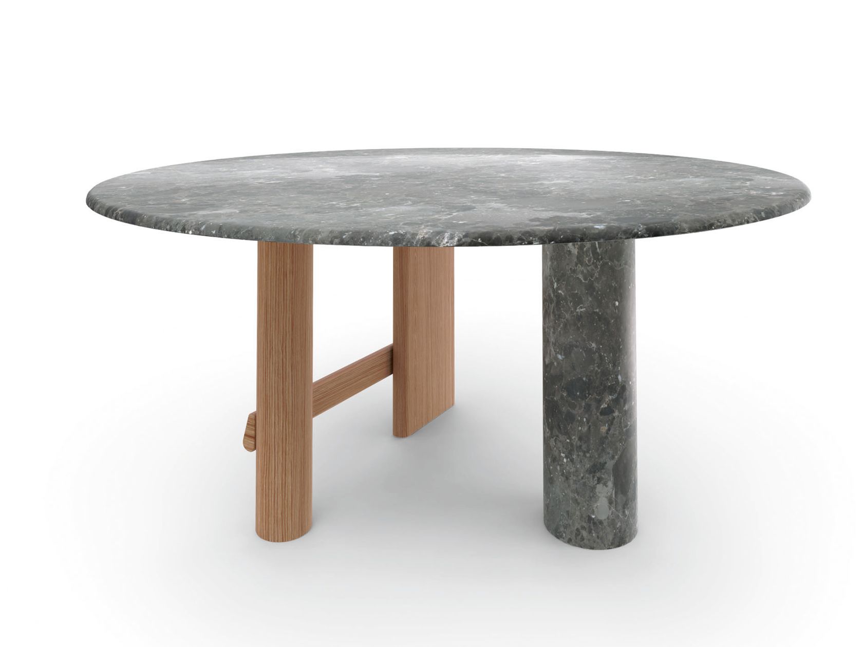 SENGU Wood and marble table By Cassina | design Patricia Urquiola