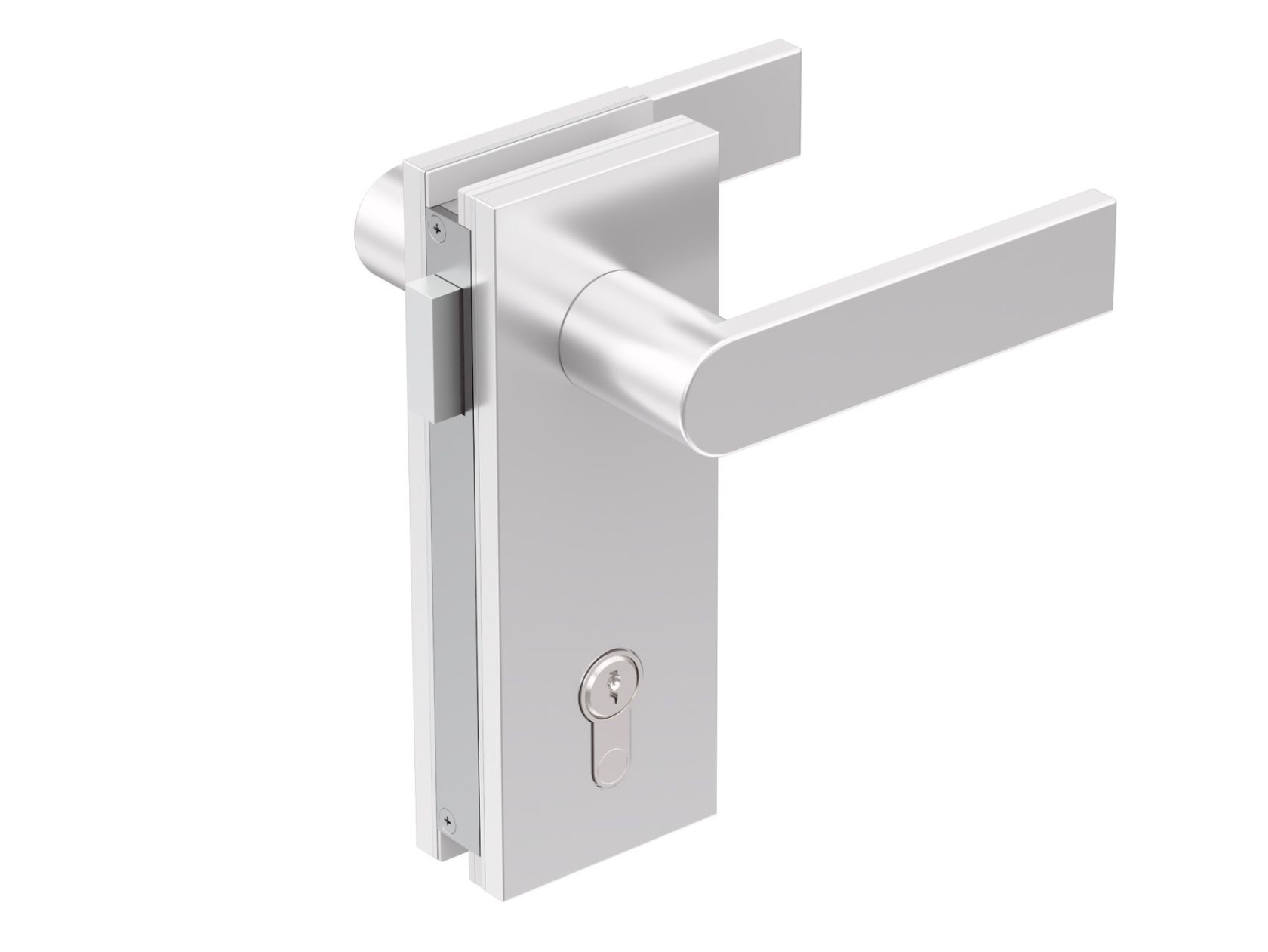 Magnetic Anodized aluminium glass door lock SERIE GLV03 GLV Collection ...