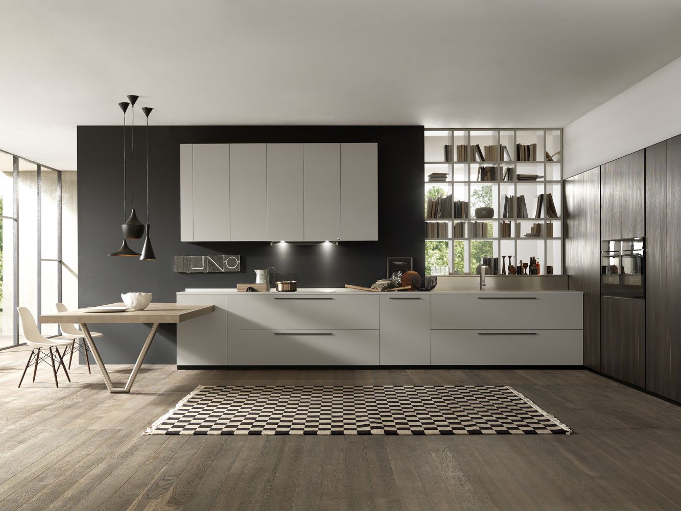 SETA | Kitchen with peninsula Seta Collection By Floritelli Cucine