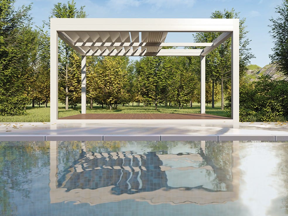 QBOX SHADE | Pergola with folding louvers Q.BOX System Collection By Sprech