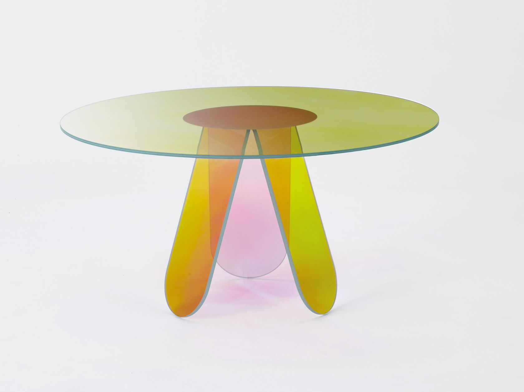 SHIMMER | Round table By Glas Italia