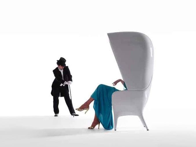 High-back polyethylene armchair SHOWTIME | High-back armchair Showtime ...