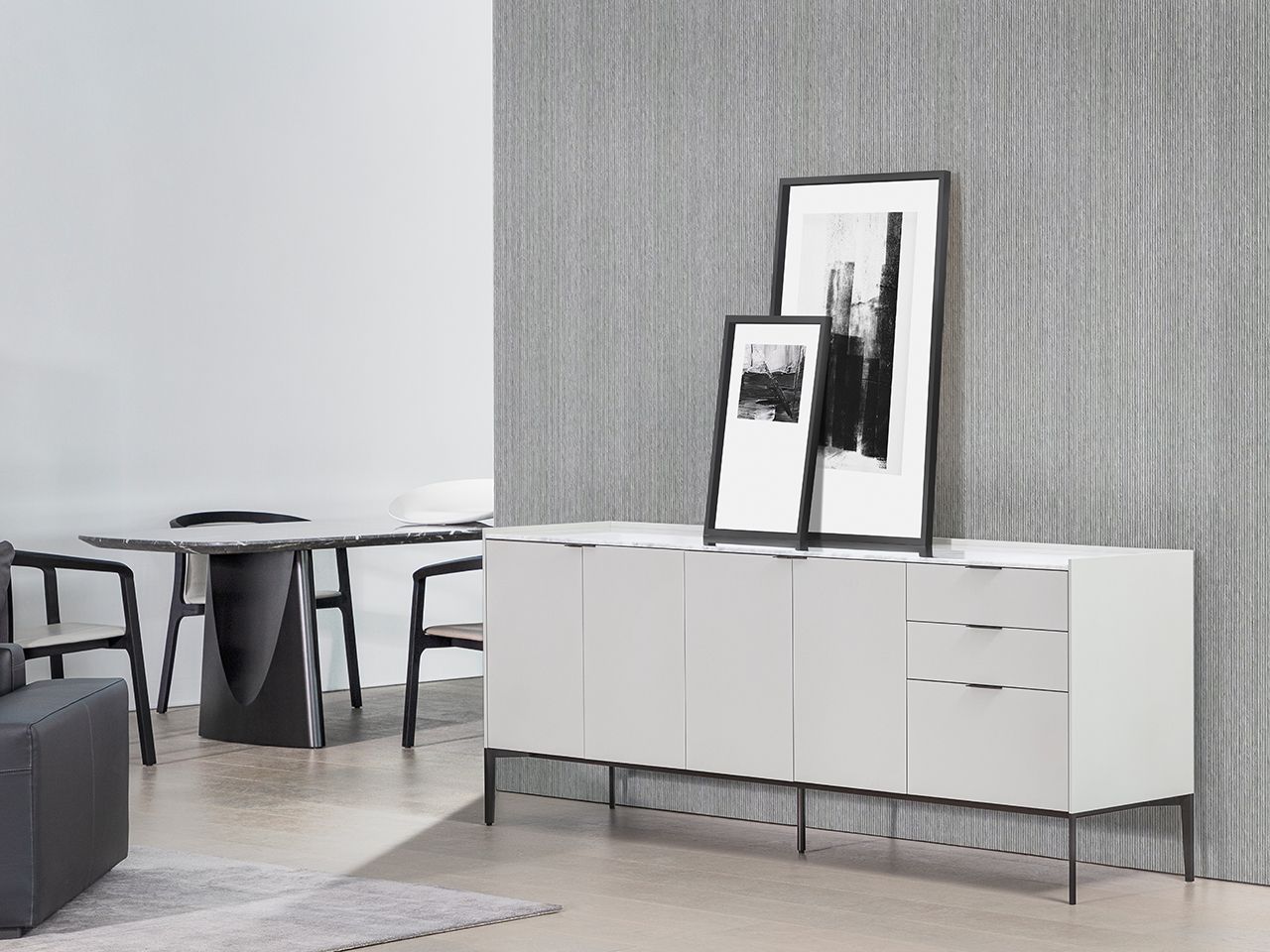 MATRIX Wooden sideboard with drawers By CAMERICH